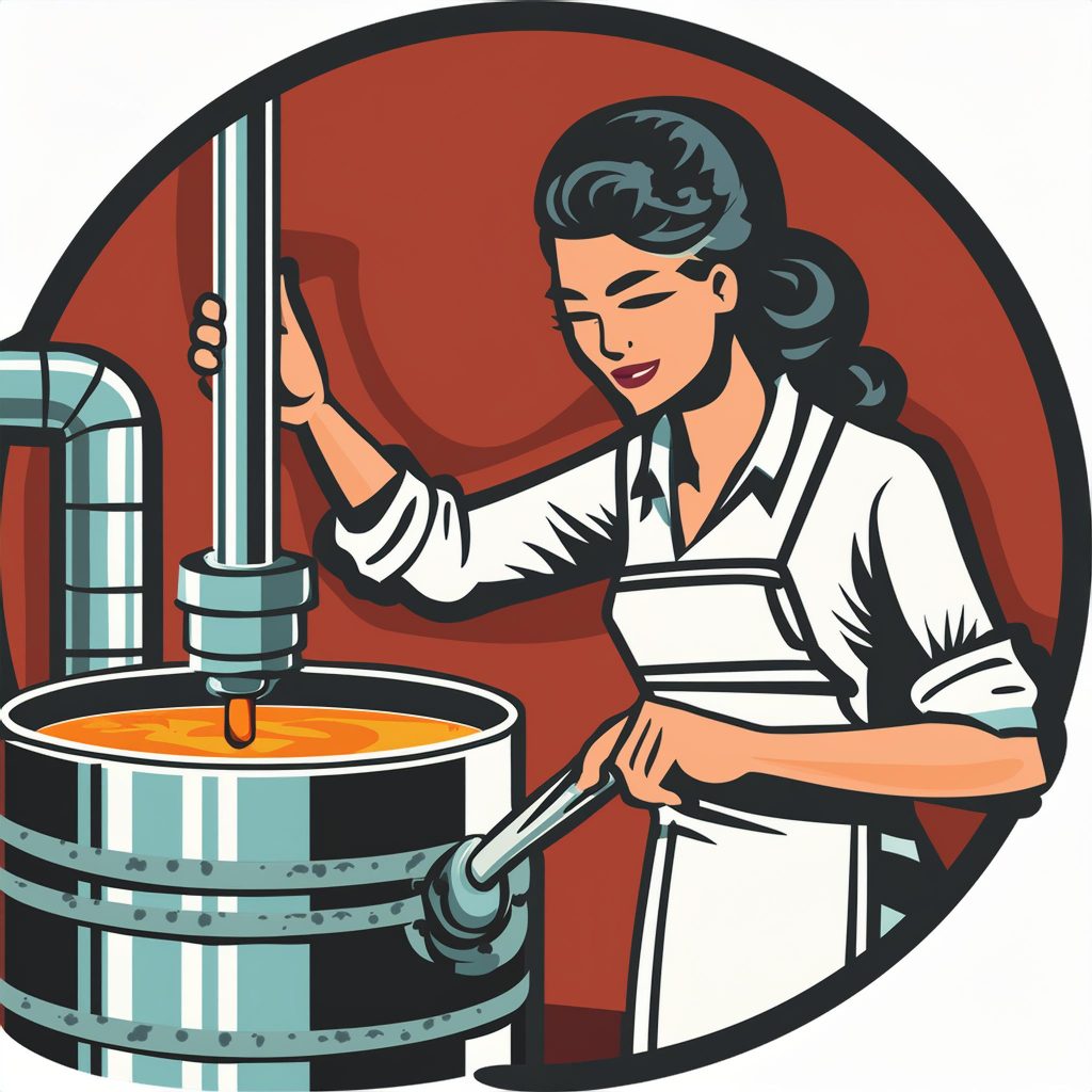 Firefly-minority-woman-distilling-bourbon-retro-cartoon-80508-1024×1024 ...